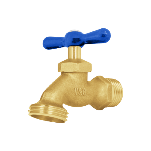 Valvula Perilla Color Azul De 1/2 Plg Tipo Globo VYG-2 | ElBaratillo